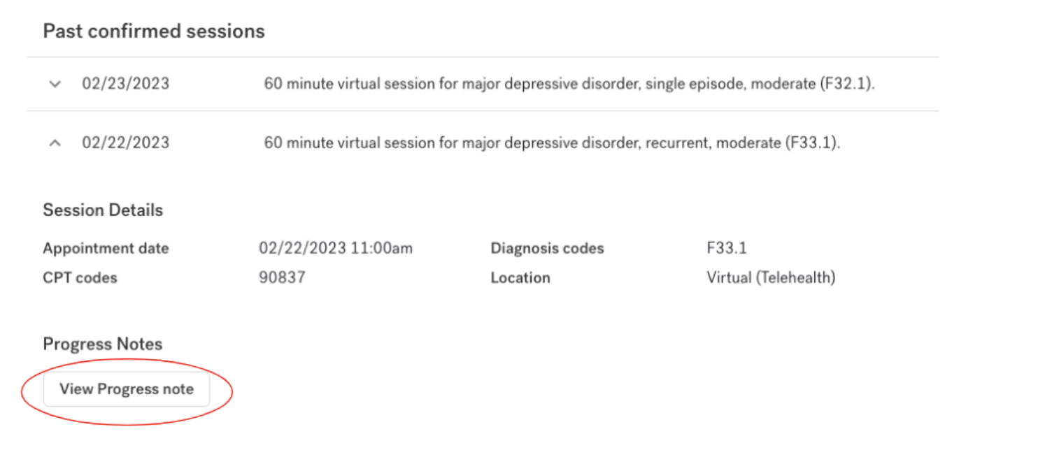 Keeping progress notes on Headway – Headway