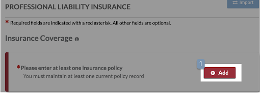 Adding professional liability details in CAQH – Headway